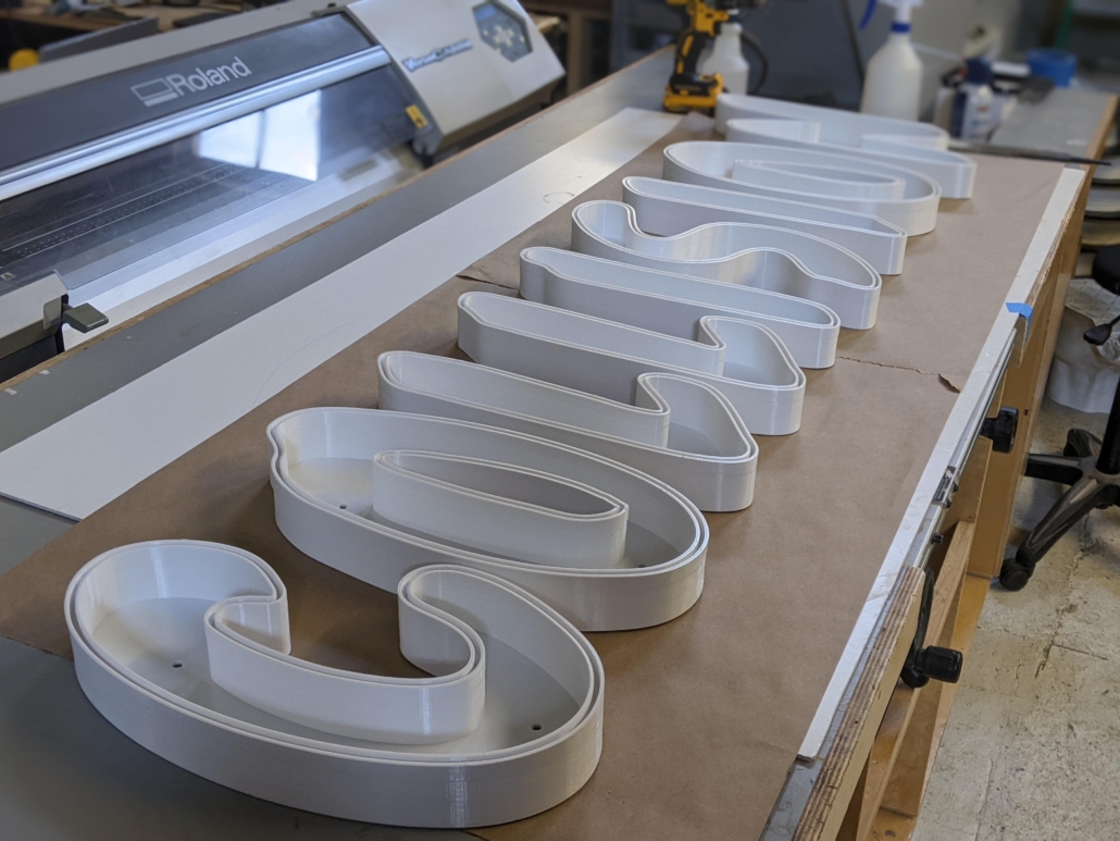 3D Printing Channel Letters for Commercial Signage – Objex Unlimited